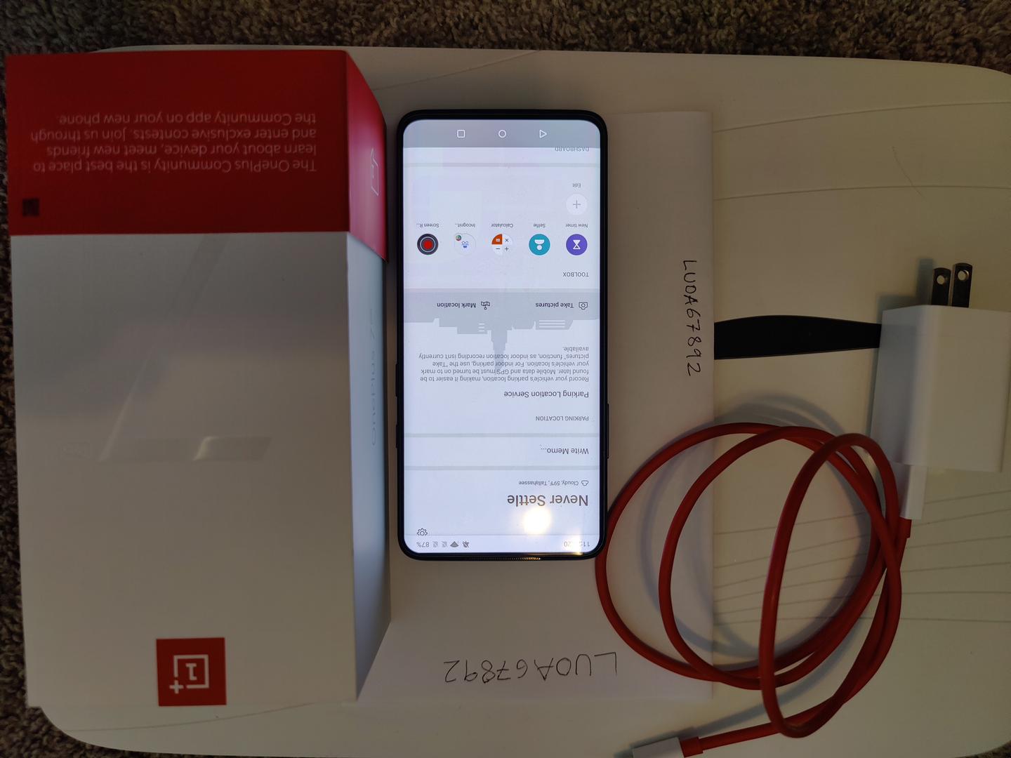 OnePlus 7 Pro - Unlocked, Blue, 256GB, 12GB, GM1917 - LUOA67892 - Swappa