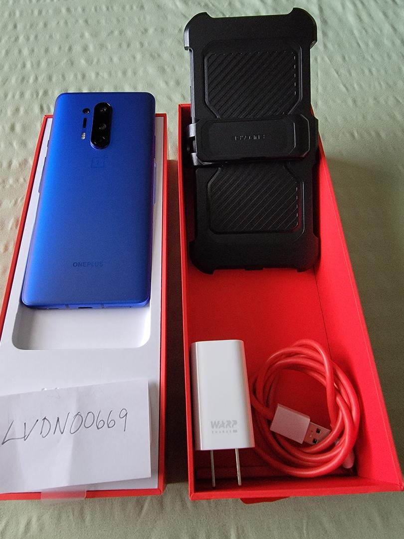 OnePlus 8 Pro - Unlocked, Blue, 256GB, 12GB, IN2025 - LVDN00669 - Swappa