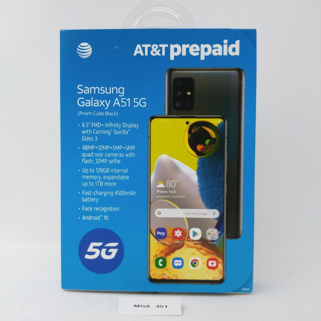 Samsung Galaxy A51 5G - AT&T, Black, 128GB, 6GB, SM-A516U - LVEB14136 ...