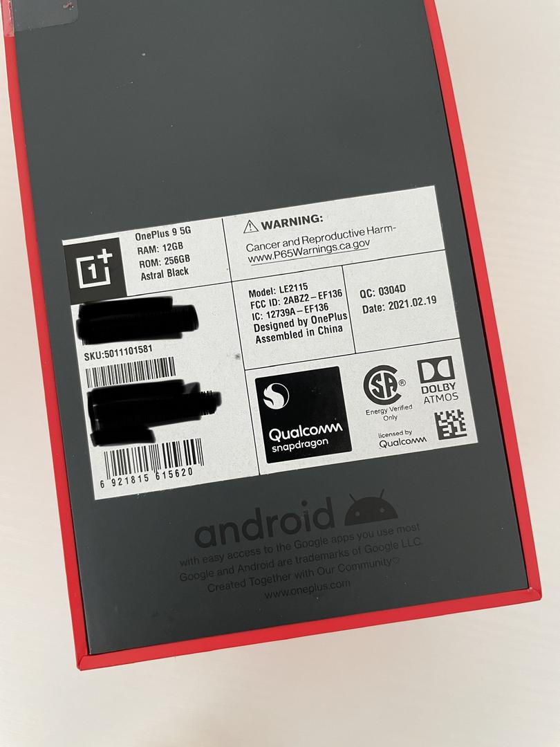 OnePlus 9 5G - Unlocked, Black, 256GB, 12GB, LE2115 - LVFR80074 - Swappa