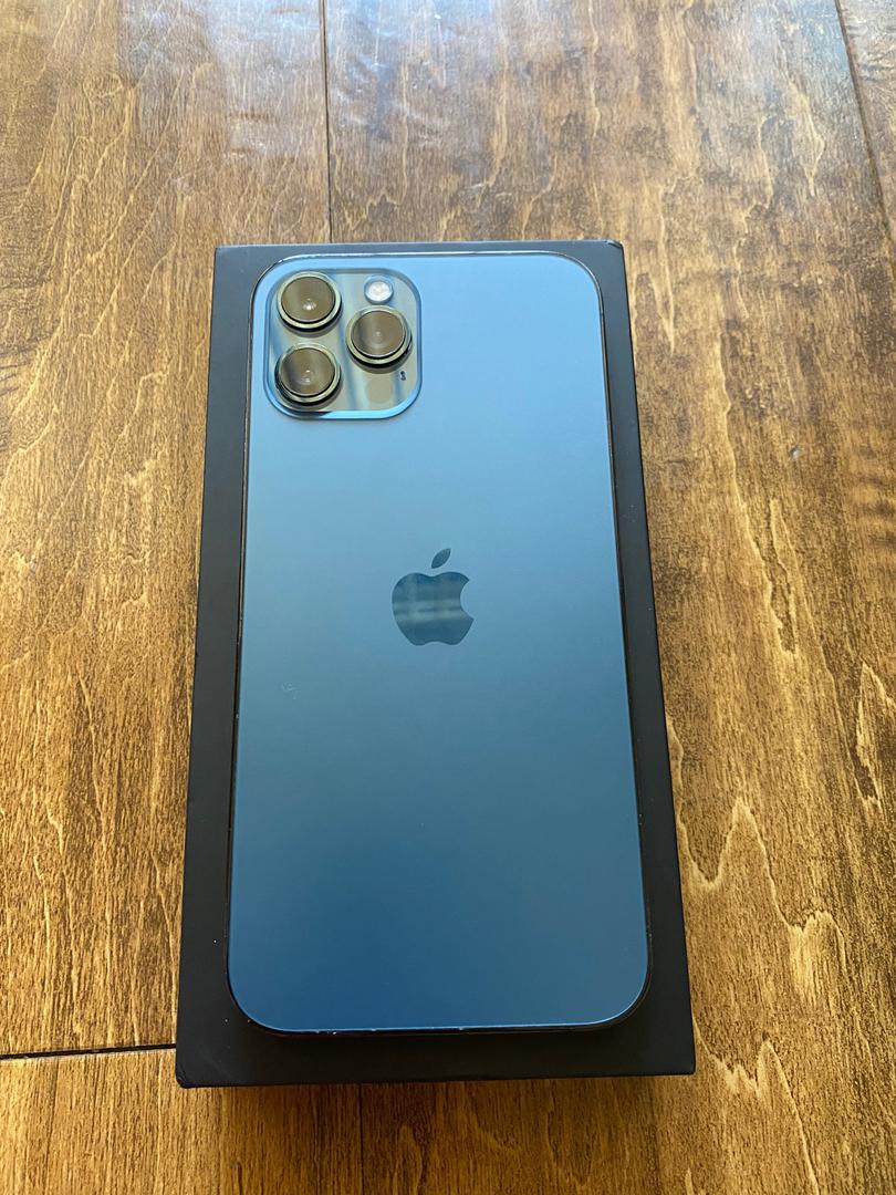 Apple iPhone 12 Pro Max - Unlocked, Pacific Blue, 256GB, A2342 ...