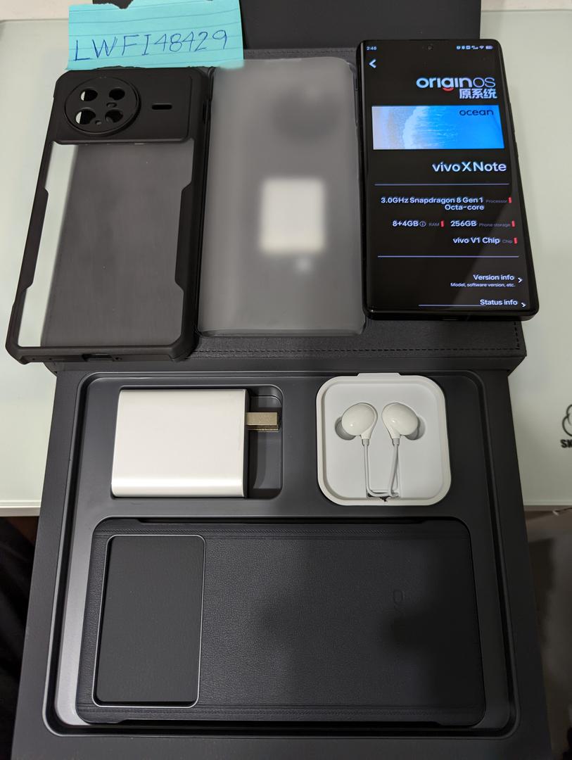 vivo X Note - Unlocked Non-US, Black, 256GB, 8GB - LWFI48429 - Swappa