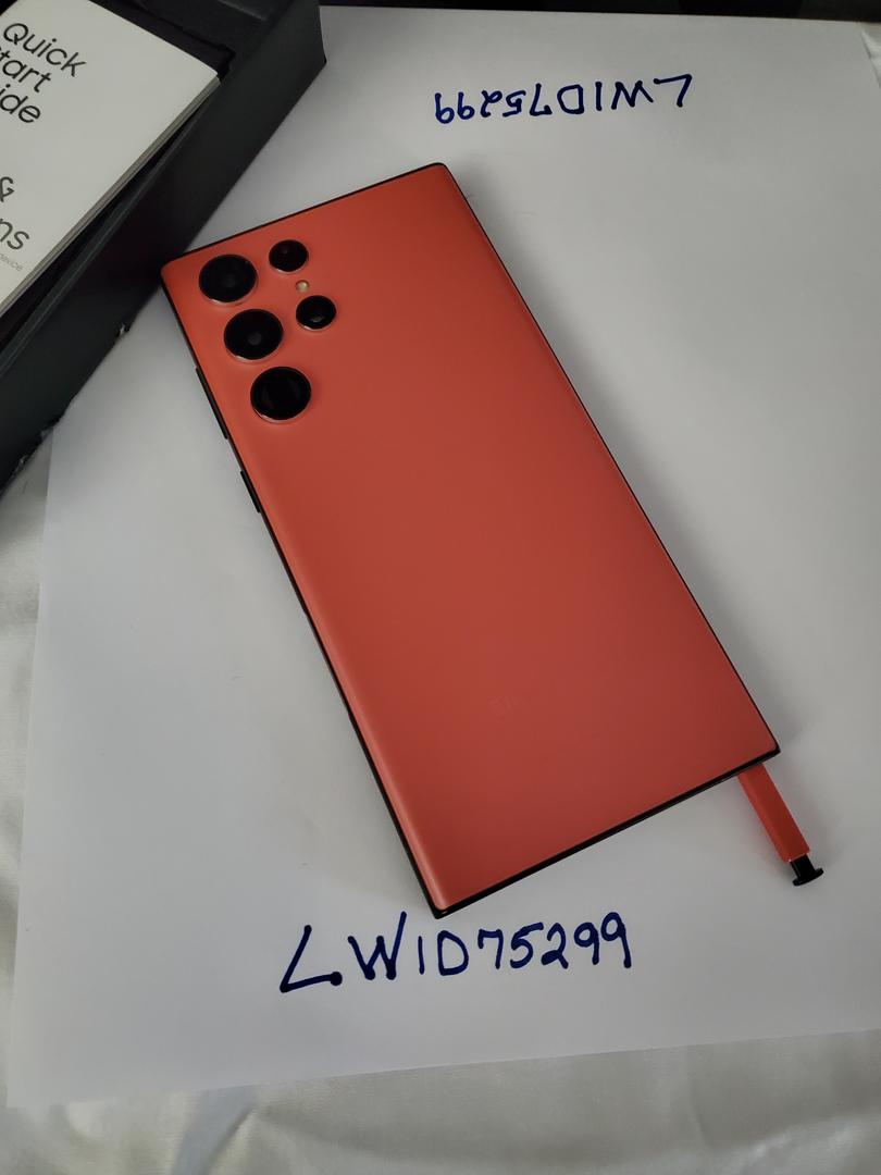 Samsung Galaxy S22 Ultra - Unlocked, Red, 512GB, 12GB, SM-S908U1 ...