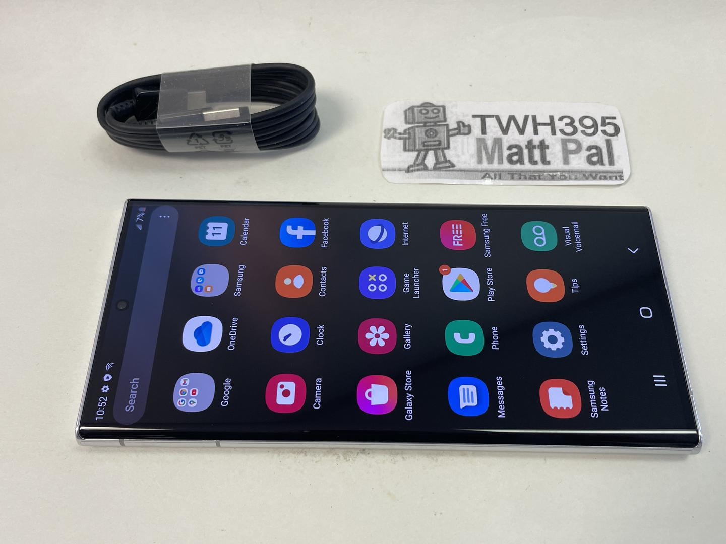 Samsung Galaxy S22 Ultra - Unlocked, White, 128GB, 8GB, SM-S908U1 ...