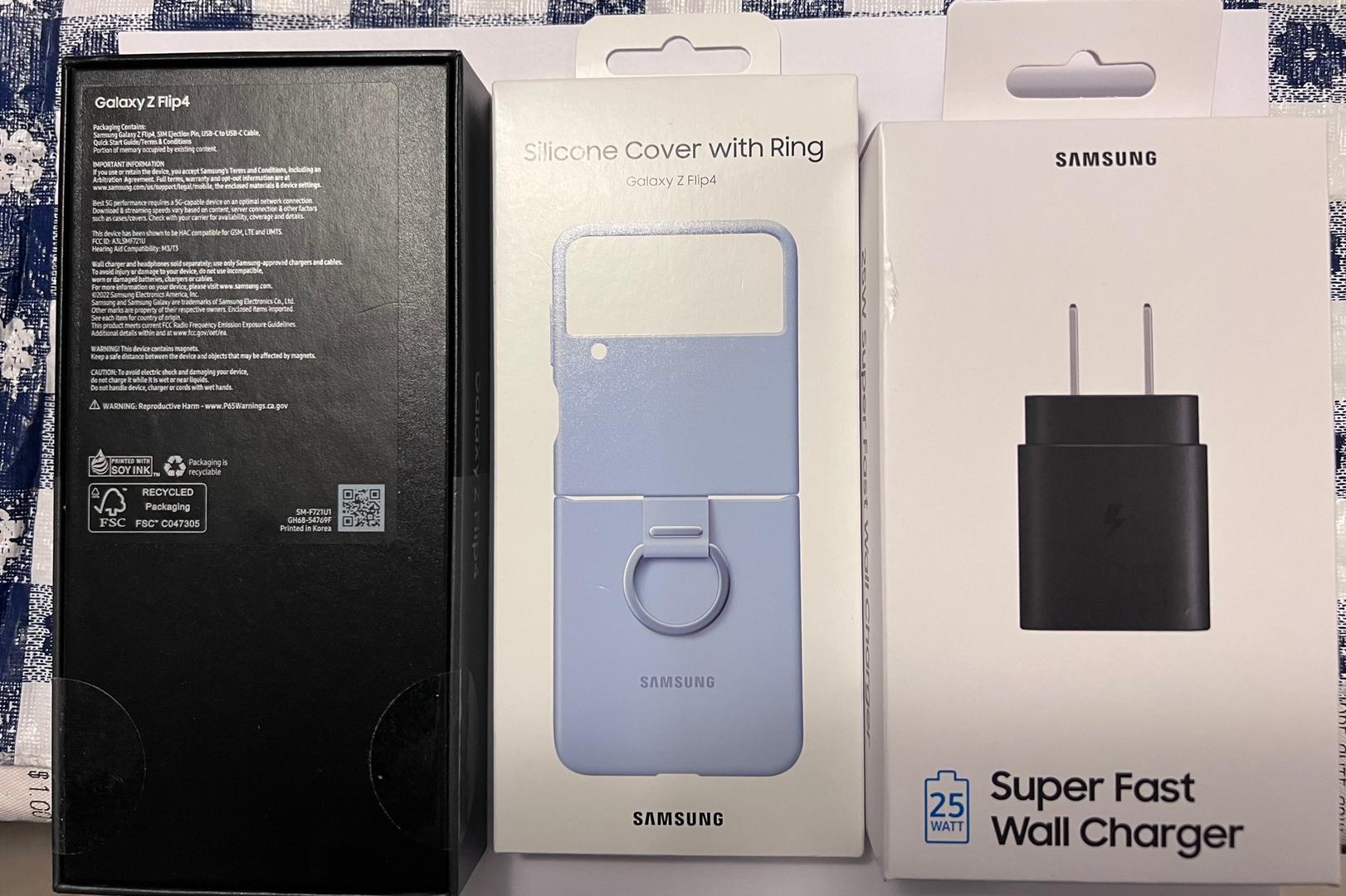 Samsung Galaxy Z Flip4 5G - Unlocked, Blue, 256GB, 8GB, SM-F721U1 ...