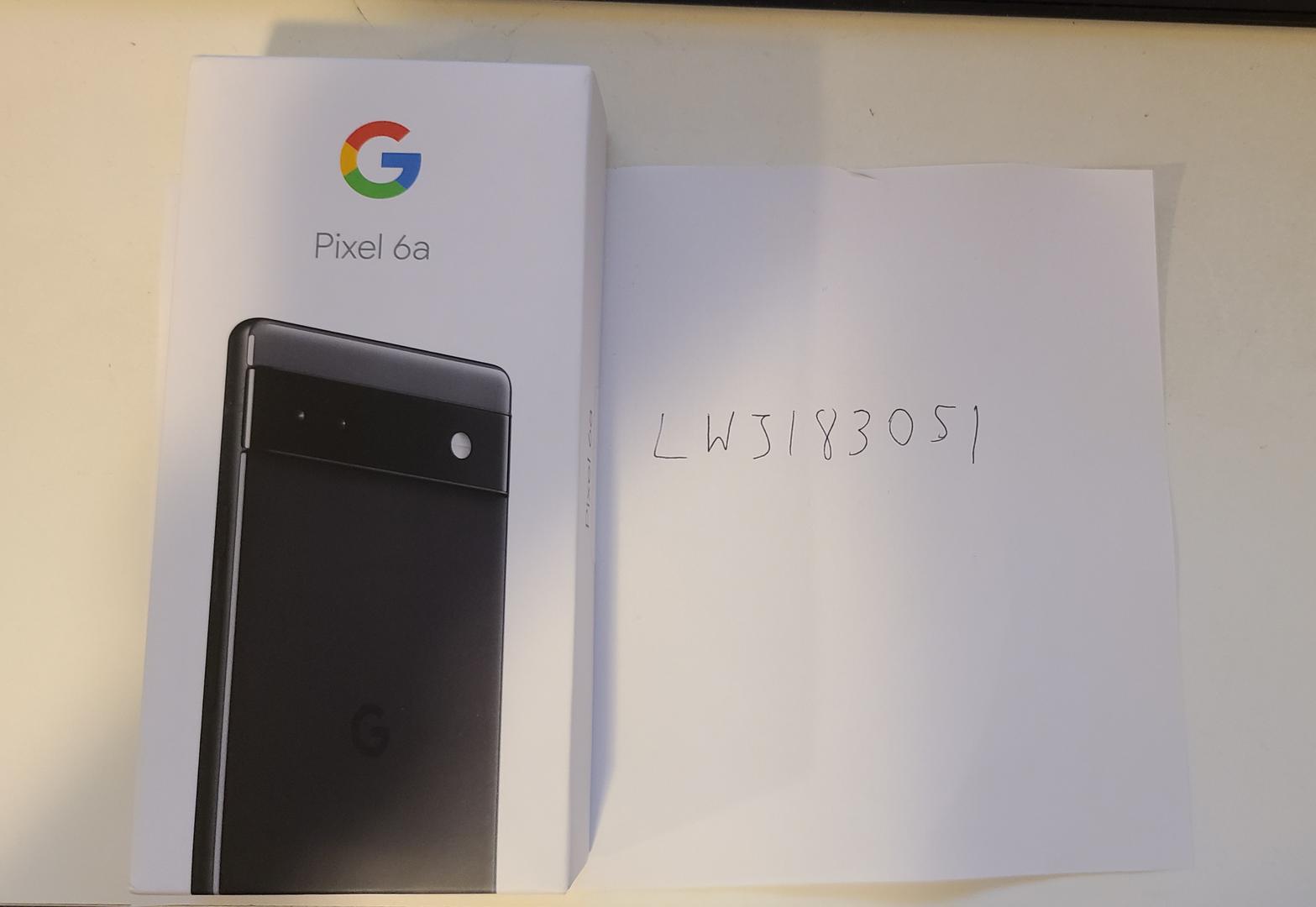Google Pixel 6a - Unlocked, Charcoal, 128GB, 6GB, GX7AS - LWJI83051 ...