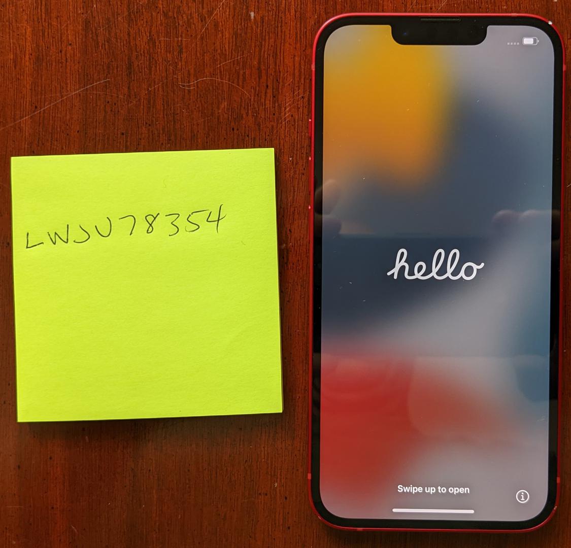 Apple iPhone 13 - Unlocked, Red, 128GB, A2482 - LWJU78354 - Swappa