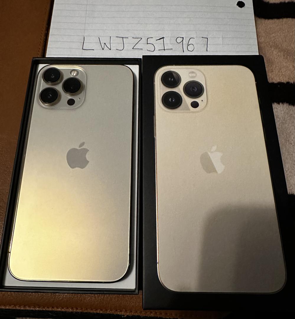 Apple iPhone 13 Pro Max - Unlocked, Gold, 256GB, A2484 - LWJZ51967 - Swappa