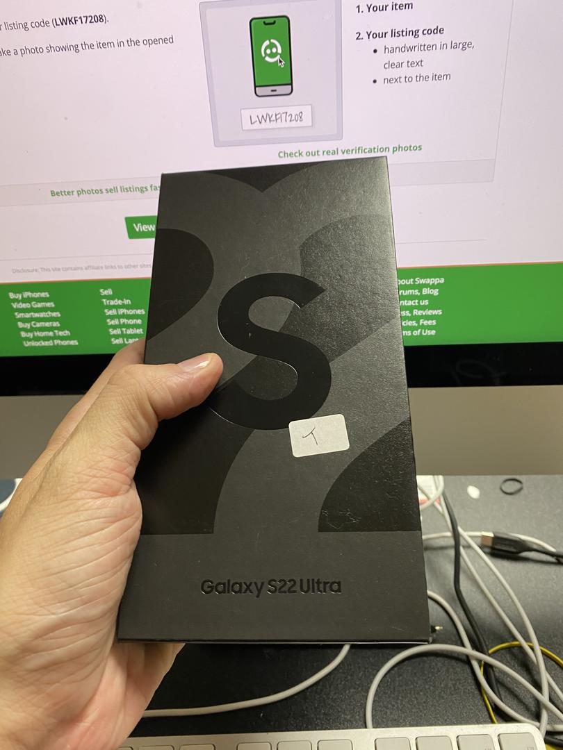 Samsung Galaxy S22 Ultra - T-Mobile, Black, 128GB, 8GB, SM-S908U ...