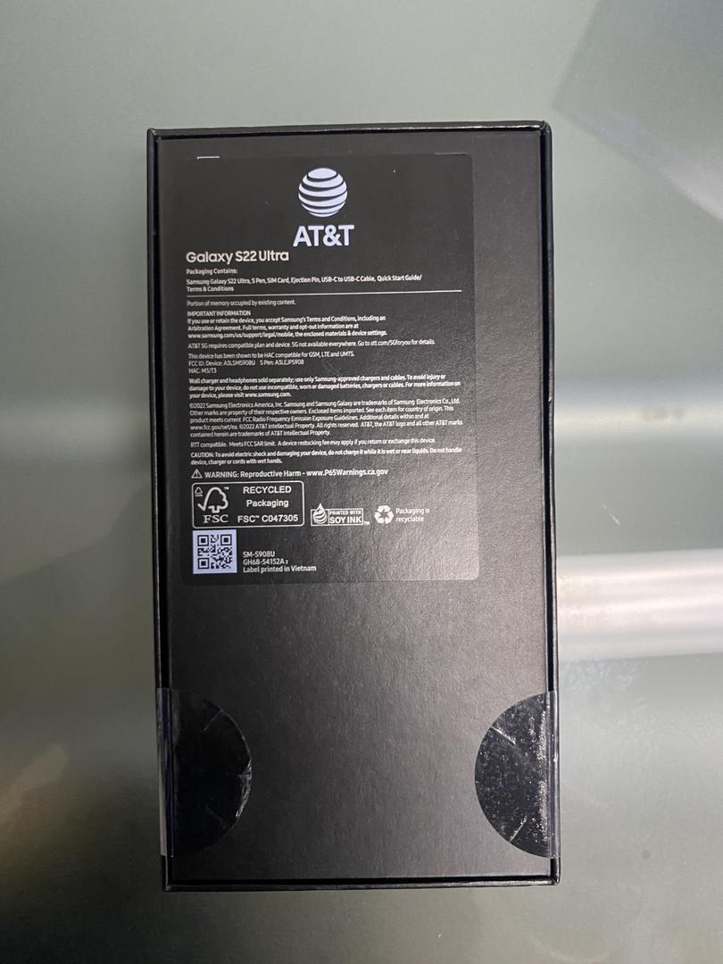 Samsung Galaxy S22 Ultra - AT&T, Burgundy, 256GB, 12GB, SM-S908U in Los ...