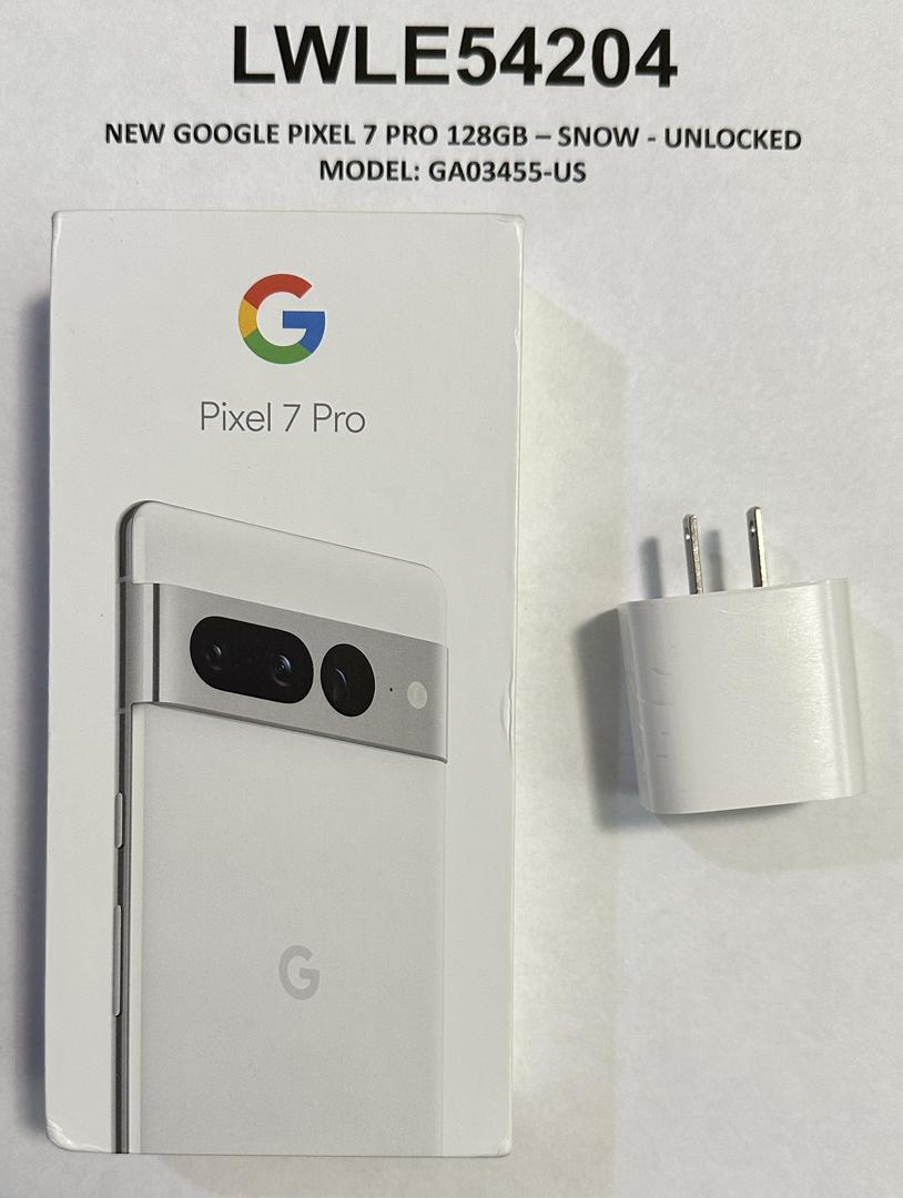 Google Pixel 7 Pro - Unlocked, Snow, 128GB, 12GB, GE2AE - LWLE54204 ...