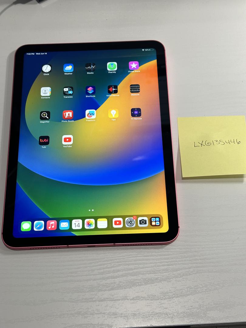 Apple iPad 10th Gen - Unlocked, Pink, 64GB, A2757 - LXGI35446 - Swappa
