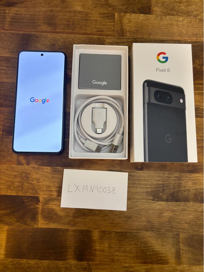 Google Pixel 8 - Unlocked, Obsidian, 128GB, 8GB, G9BQD, Sub-6 5G ...