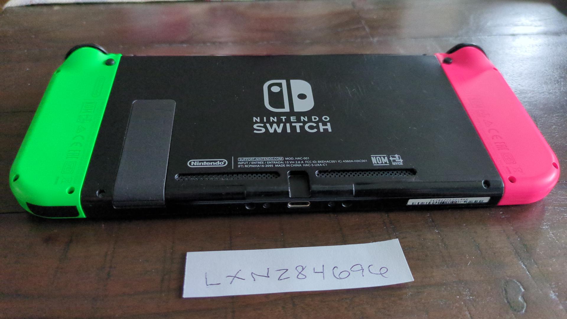 Nintendo Switch - Pink & Green, 32GB - LXNZ84696 - Swappa