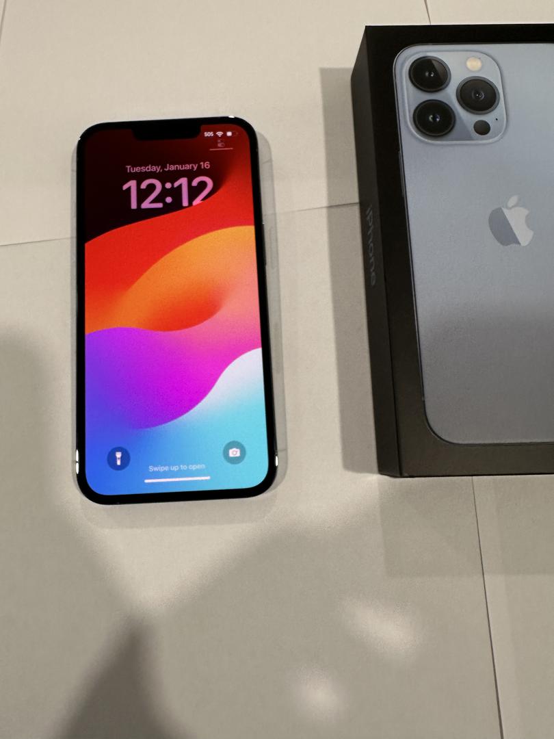 Apple iPhone 13 Pro - Unlocked, Sierra Blue, 128GB, A2483 - LYAP36658 - Swappa