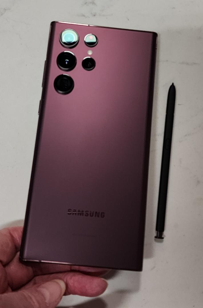 Samsung Galaxy S22 Ultra - T-Mobile, Burgundy, 128GB, 8GB, SM-S908U ...