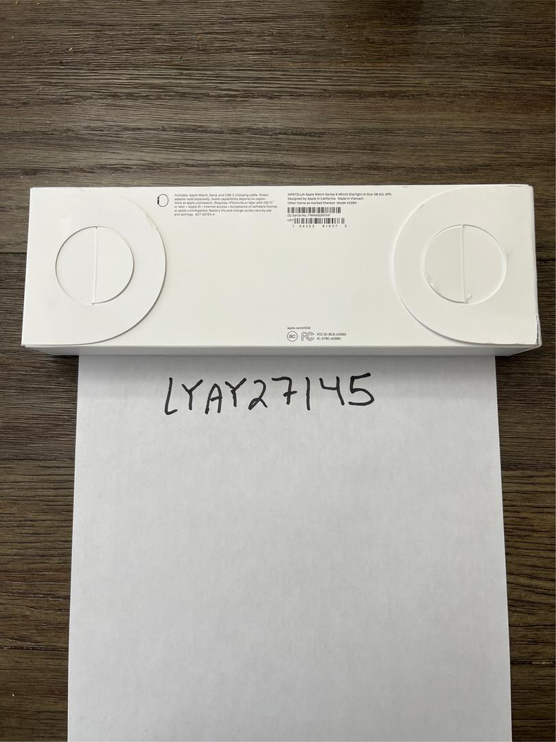 Apple Watch Series 9 45mm - Starlight, A2980 - GPS, Aluminum ...