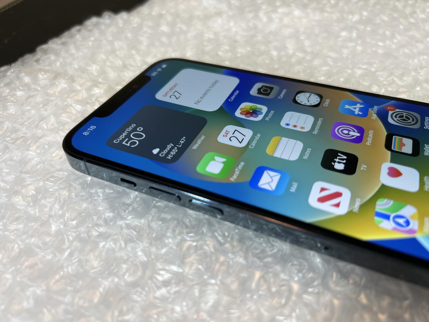 Apple iPhone 12 Pro Max - Unlocked, Pacific Blue, 256GB, A2342 ...