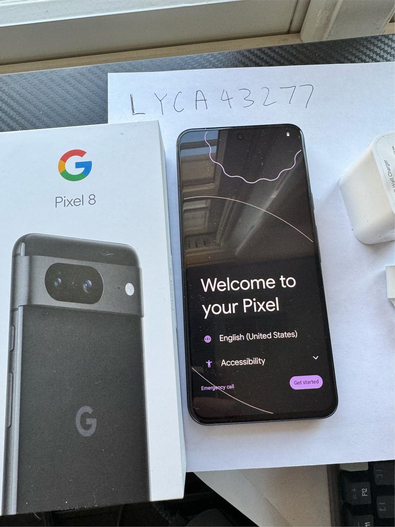 Google Pixel 8 - Unlocked, Obsidian, 128GB, 8GB, GKWS6, mmWave 5G ...