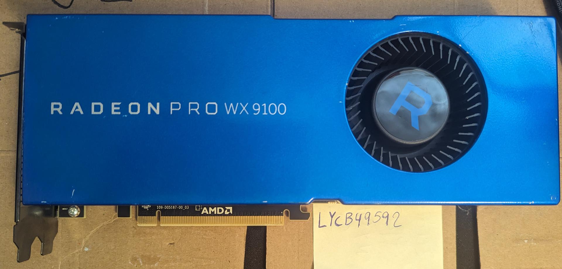 AMD Radeon Pro WX 9100 Reference Edition - LYCB49592 - Swappa
