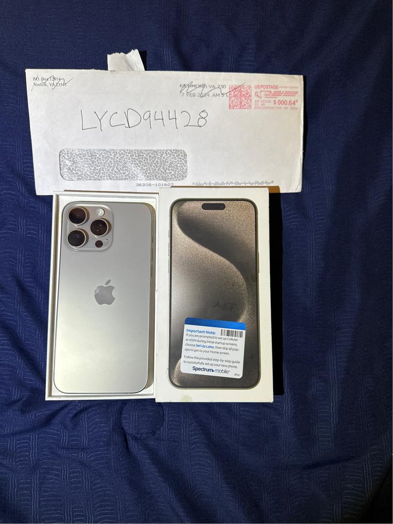 Apple iPhone 15 Pro Max - Spectrum, Natural, 256GB, A2849 - LYCD94428 ...