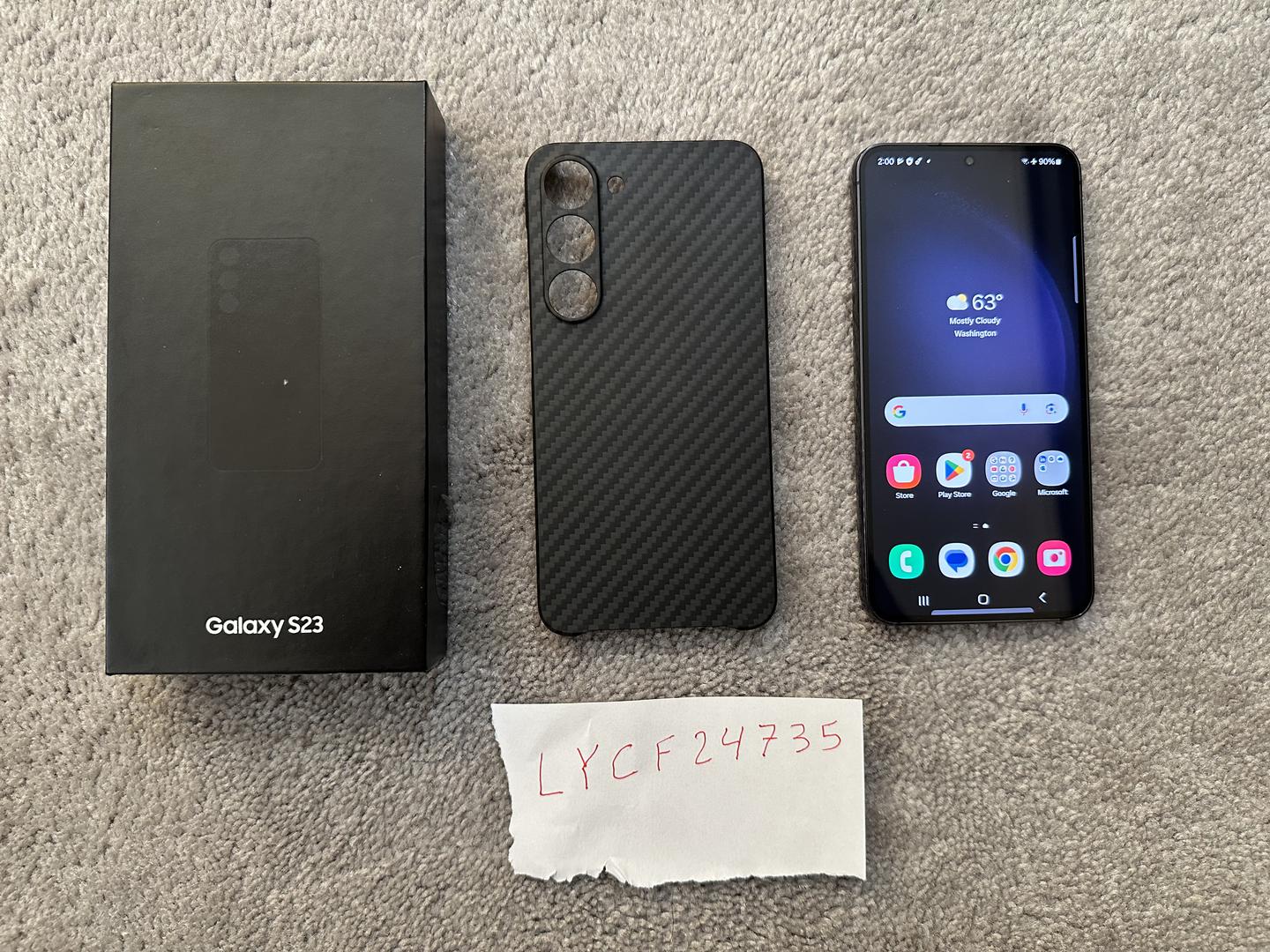 Samsung Galaxy S23 - Unlocked, Black, 256GB, 8GB, SM-S911U1 - LYCF24735 ...