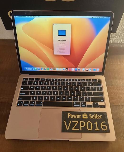 MacBook Air 2020 - 13" - Apple M1, Gold, 256GB, 8GB - LYCI05995 - Swappa