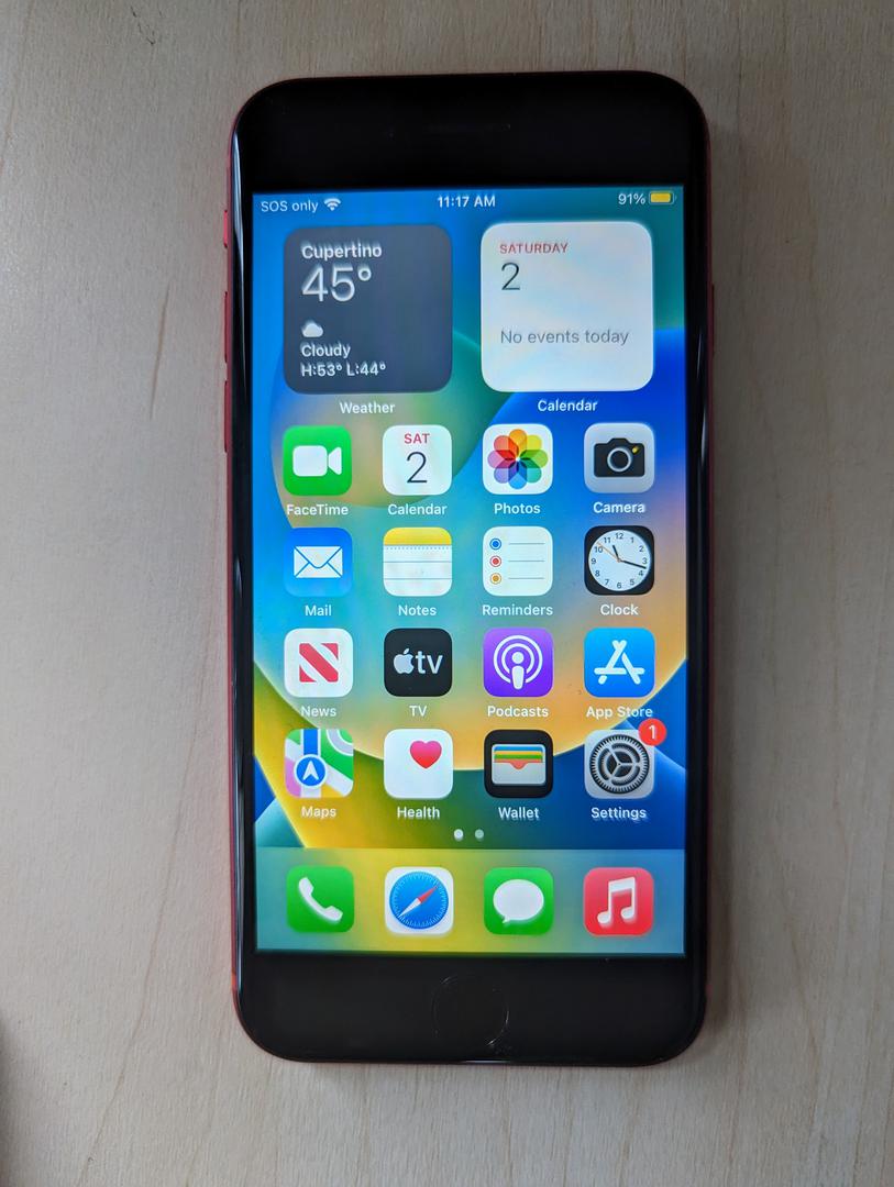 Apple iPhone SE 2nd Gen 2020 - Unlocked, Red, 256GB, A2275 - LYCJ55731 ...