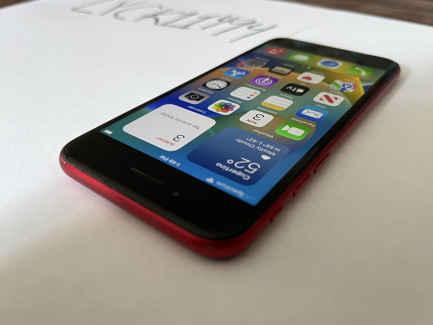 Apple iPhone SE 2nd Gen 2020 - Spectrum, Red, 64GB, A2275 - LYCK11494 ...