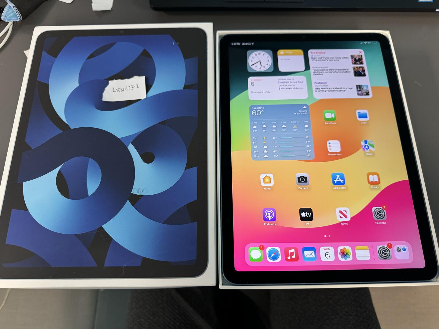 Apple iPad Air 5th Gen - Unlocked, Blue, 256GB, A2589 - LYCN47392 - Swappa