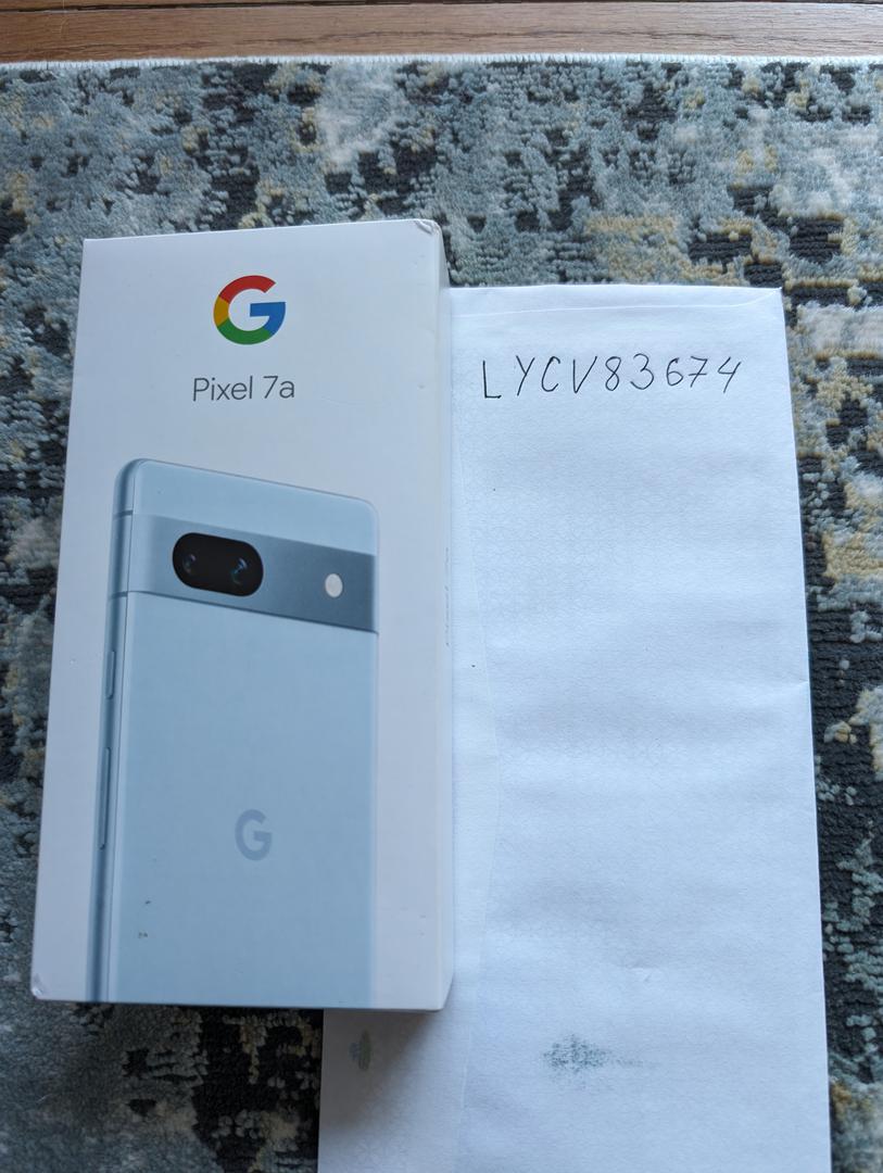 Google Pixel 7a - Unlocked, Sea, 128GB, 8GB, GWKK3 - LYCV83674 - Swappa