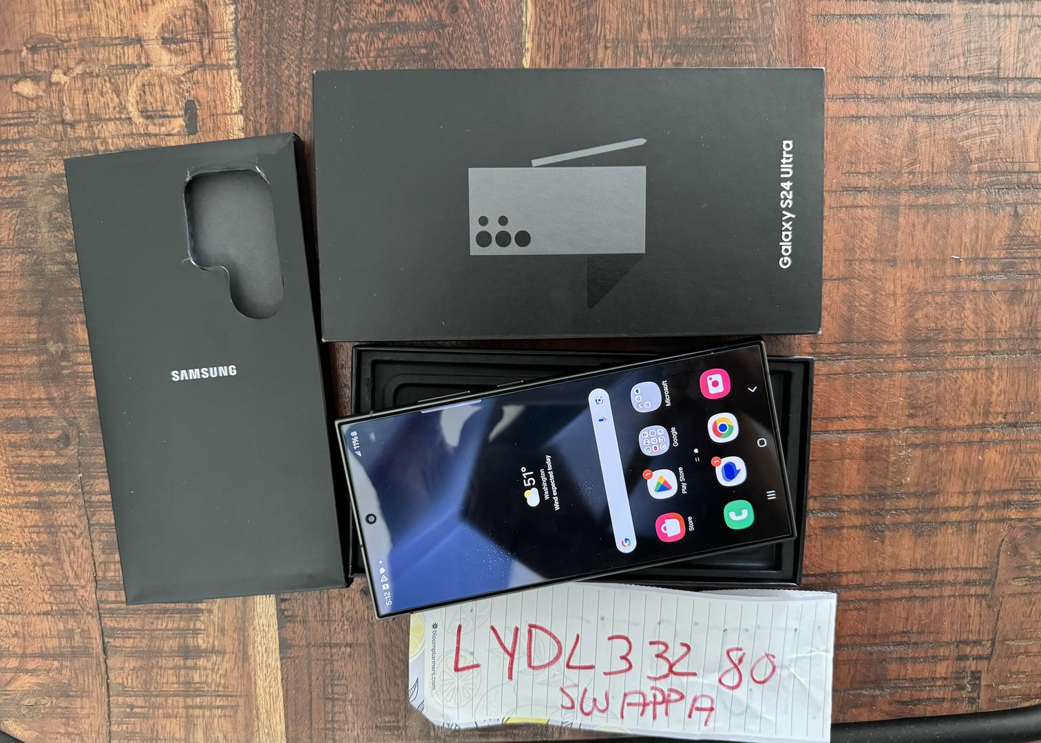 Samsung Galaxy S24 Ultra - Unlocked, Black, 1TB, 12GB, SM-S928U1 ...