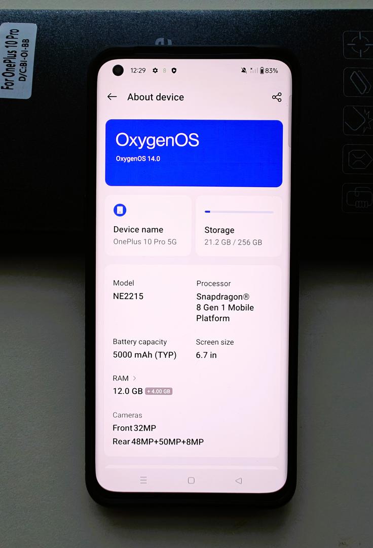 OnePlus 10 Pro - Unlocked, Black, 256GB, 12GB, NE2215 - LYEM15102 - Swappa