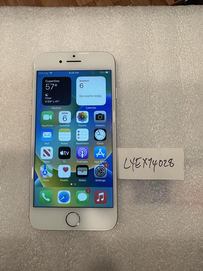 Apple iPhone 8 - Unlocked, Silver, 256GB, A1863 - LYEX74028 - Swappa