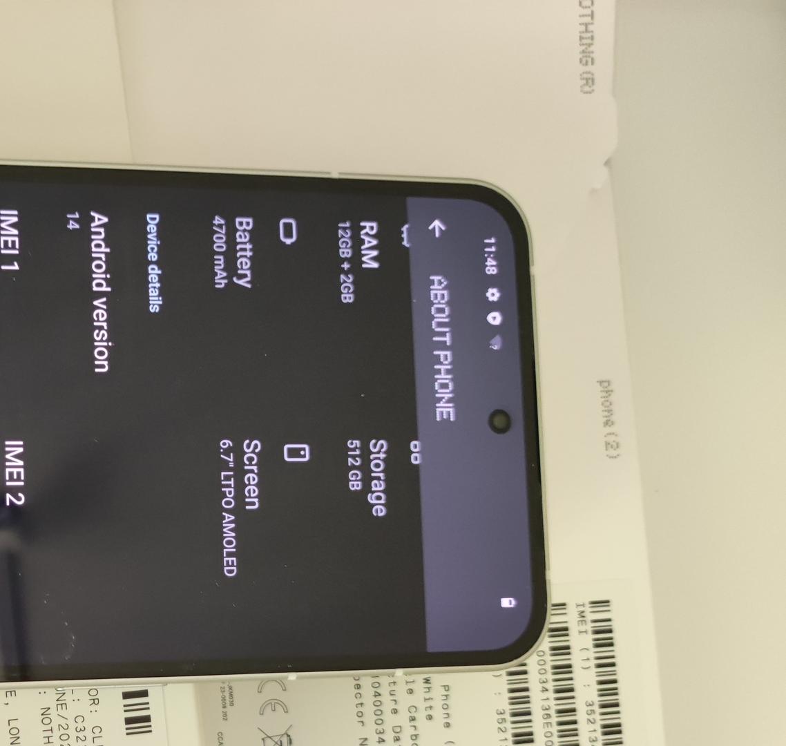 Nothing Phone (2) - Unlocked, White, 512GB, 12GB - LYFQ00987 - Swappa