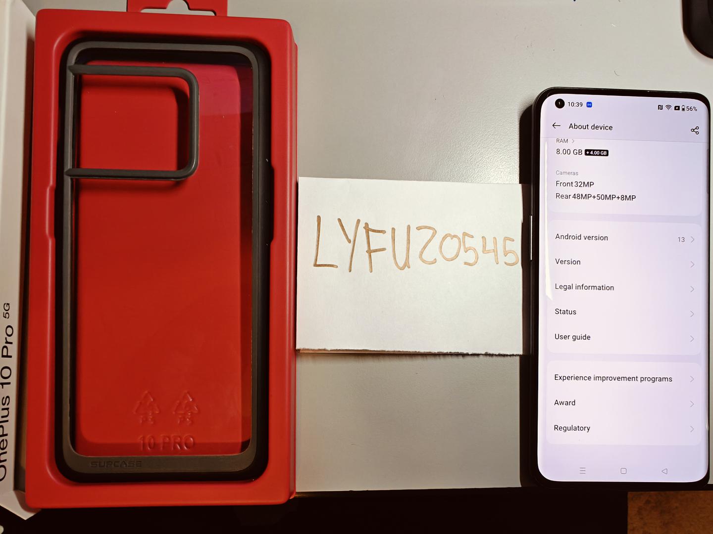 OnePlus 10 Pro - Unlocked, Black, 128GB, 8GB, NE2215 - LYFU20545 - Swappa