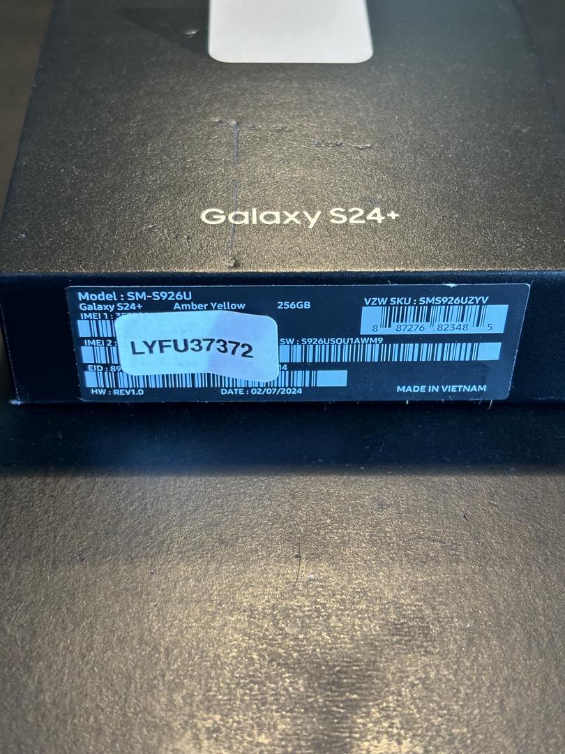 Samsung Galaxy S24 Plus - Verizon, Yellow, 256GB, 12GB, SM-S926U ...