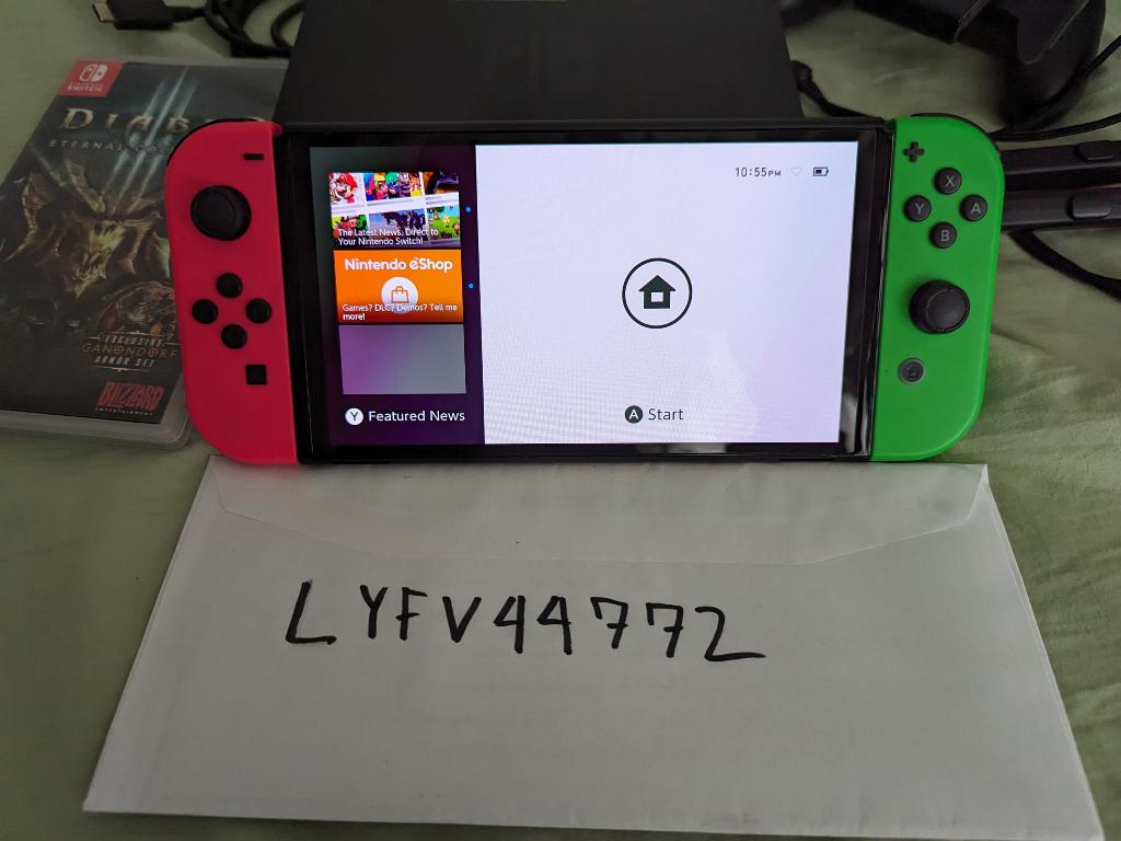 Nintendo Switch - OLED - Red & Blue, 64GB - LYFV44772 - Swappa