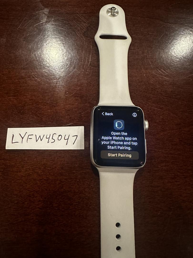 Apple Watch Series 3 42mm - Silver, A1859, Aluminum - GPS - LYFW45047 ...