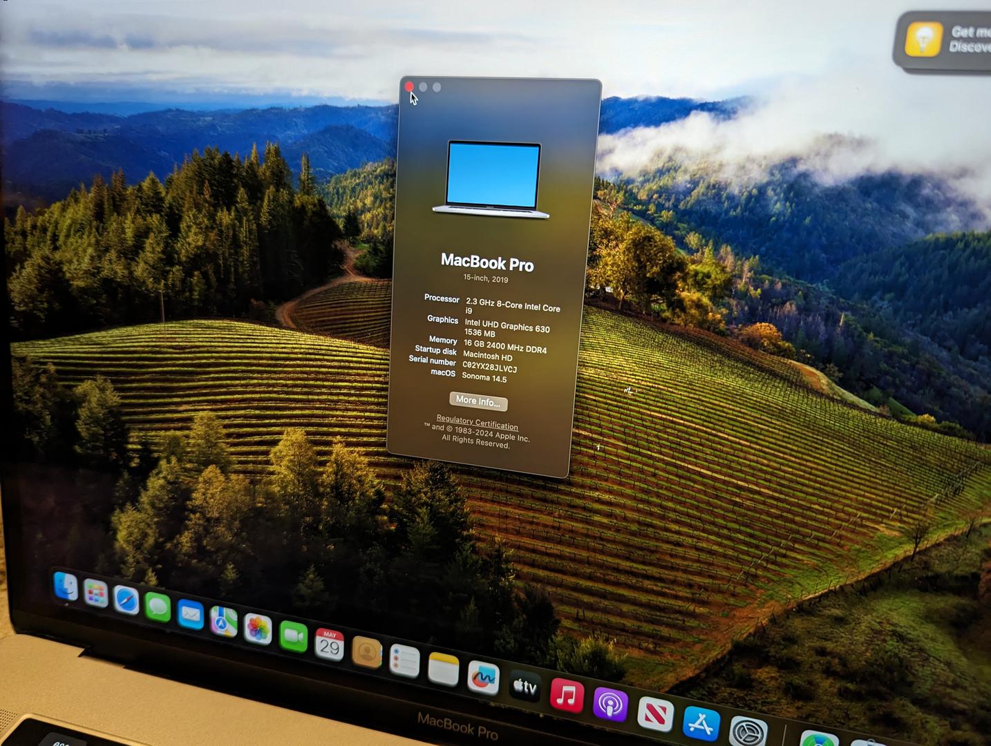 MacBook Pro 2019 - 15" - I9, Silver, 512GB, 16GB - LYFY73076 - Swappa