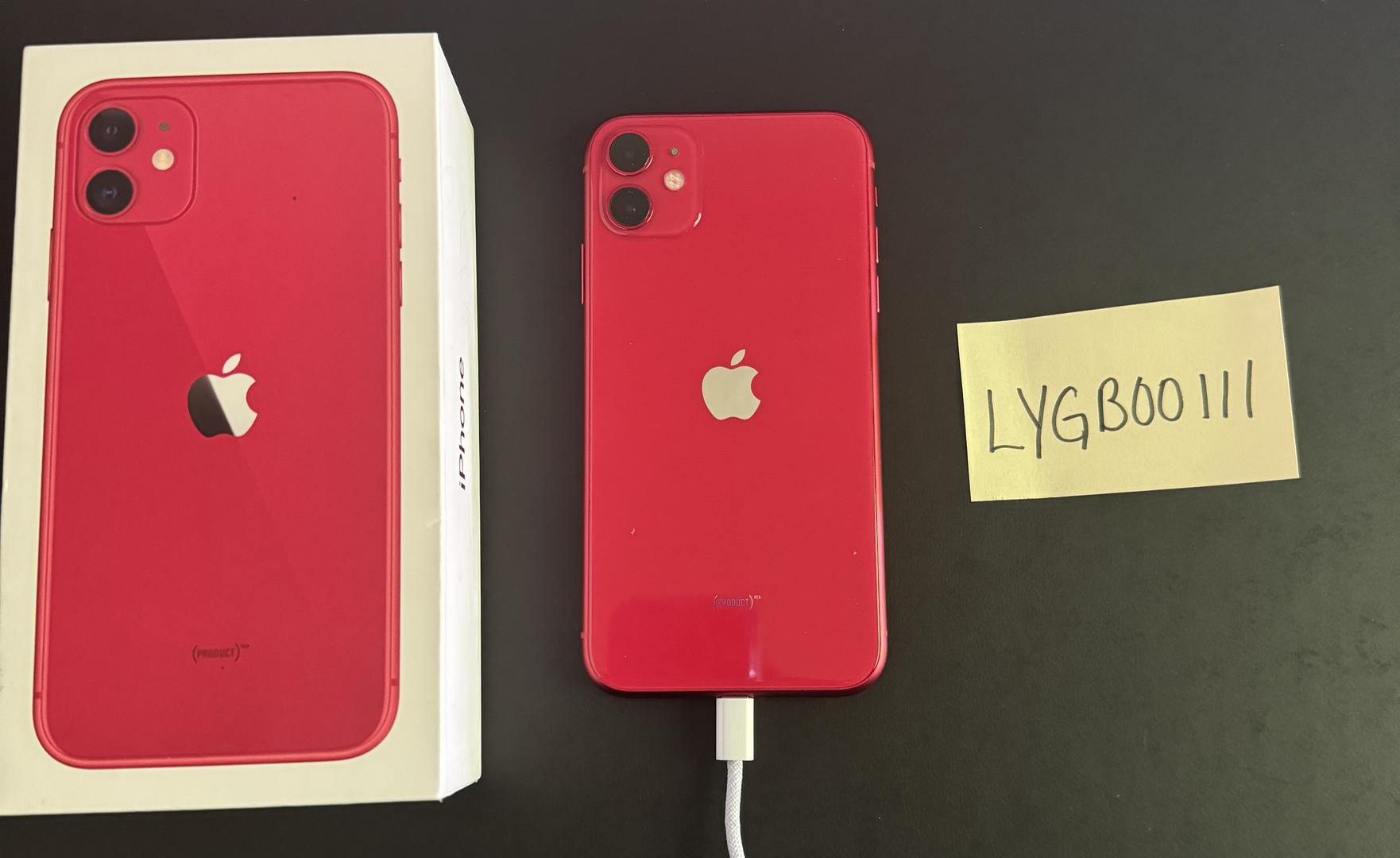 Apple iPhone 11 - AT&T, Red, 64GB, A2111 - LYGB00111 - Swappa