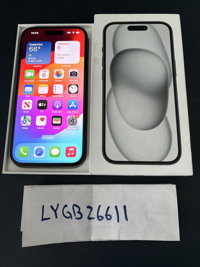 Apple iPhone 15 - Verizon, Black, 256GB, A2846 - LYGB26611 - Swappa