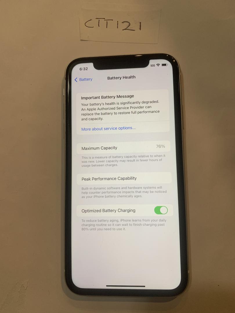 Apple iPhone 11 - Unlocked, White, 64GB, A2111 - LYGD40148 - Swappa