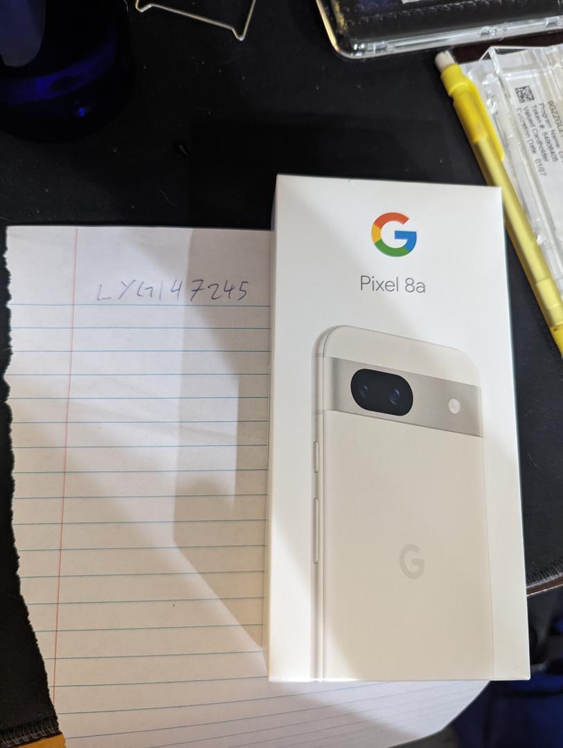 Google Pixel 8a - Unlocked, Porcelain, 128GB, 8GB, GKV4X, Sub-6 5G - LYGI47245 - Swappa