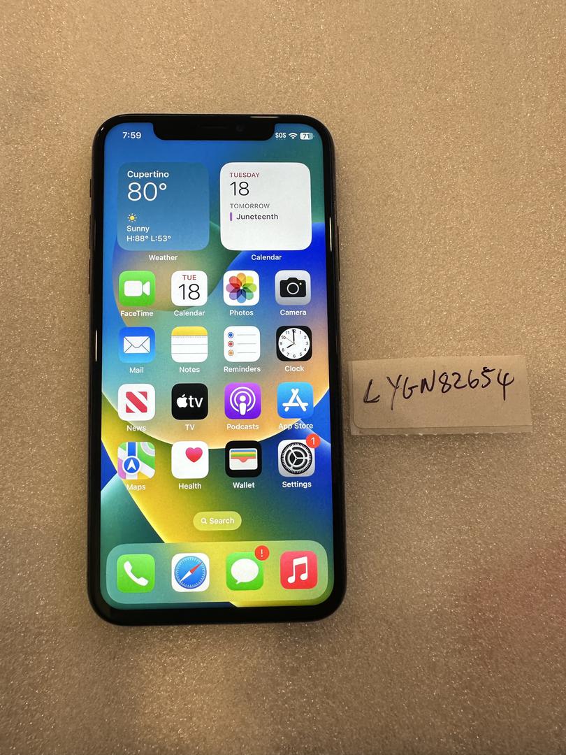 Apple iPhone X - Unlocked, Gray, 256GB, A1865 - LYGN82654 - Swappa