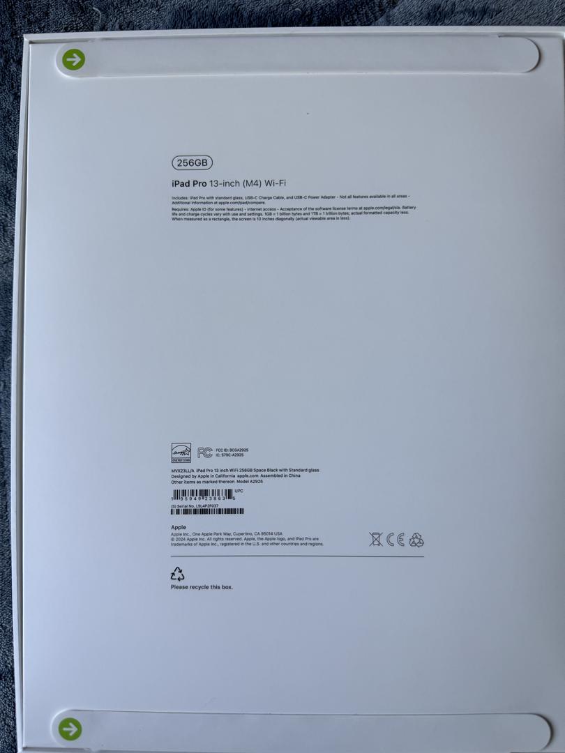 Apple iPad Pro 13" (M4) 2024 - Wi-Fi, Black, 256GB, 8GB, A2925 ...