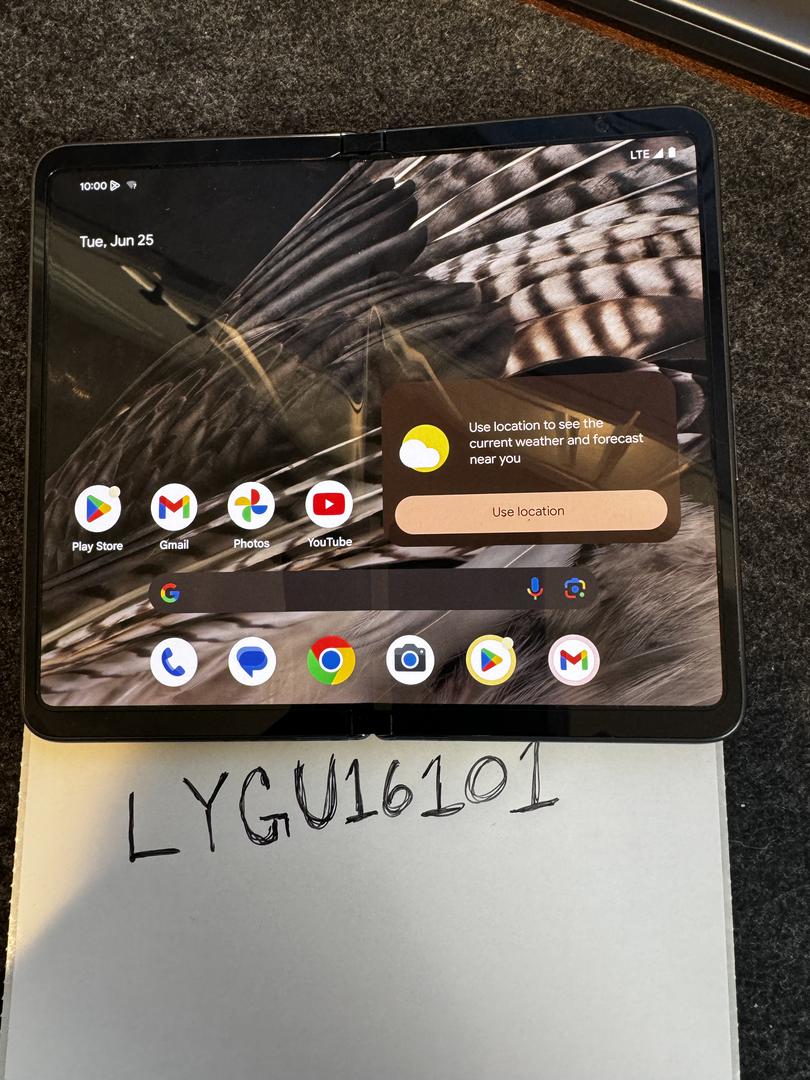 Google Pixel Fold - Unlocked, Obsidian, 256GB, 12GB, G9FPL - LYGU16101 ...