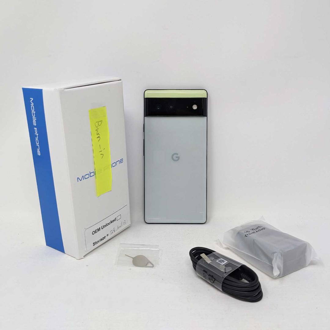 Google Pixel 6 - Unlocked, Seafoam, 128GB, 8GB,GB7N6 - LYGW89526 - Swappa