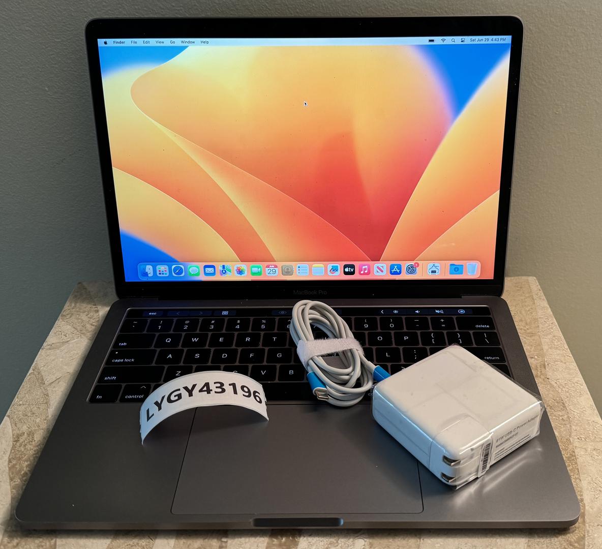 MacBook Pro 2017 (With Touch Bar) - 13" - I7, Silver, 1TB, 16GB - LYGY43196 - Swappa