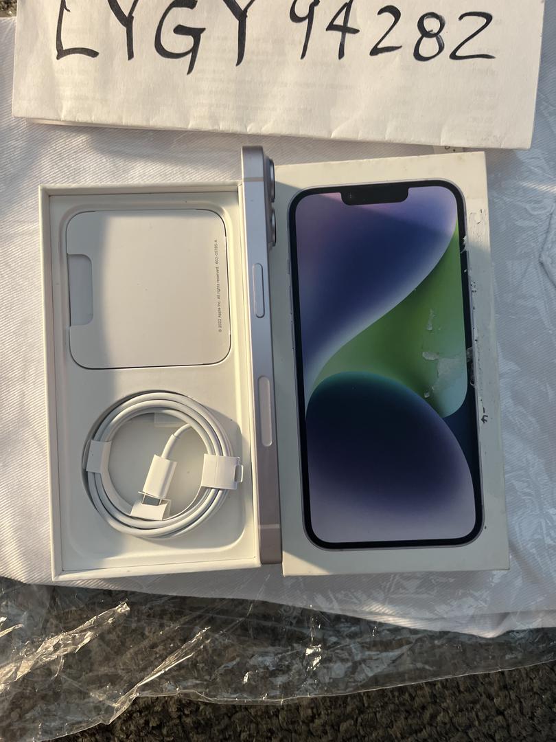 Apple iPhone 14 - Unlocked, Purple, 128GB, A2649 - LYGY94282 - Swappa